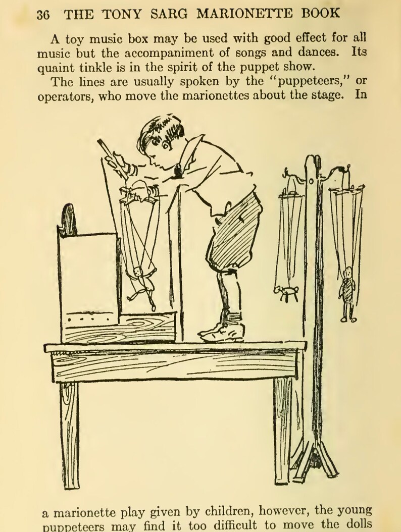 The Tony Sarg Marionette Book 1921: Digital PDF Download - Etsy
