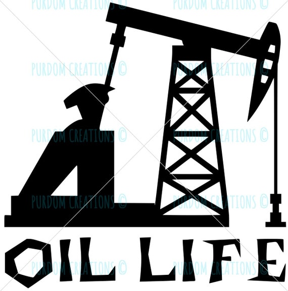 Oil life svg cut file oilfield svg pumpjack cricut cut | Etsy