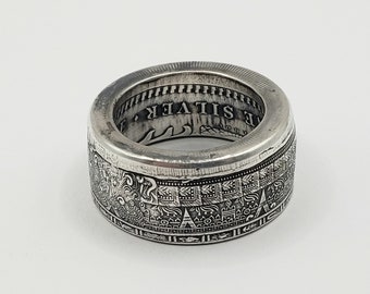 Silver Coin Ring - Etsy