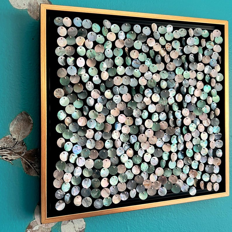 Whimsical Office Wall Decor, Dynamic Mussel Shell Kinetic Wall Art in ...