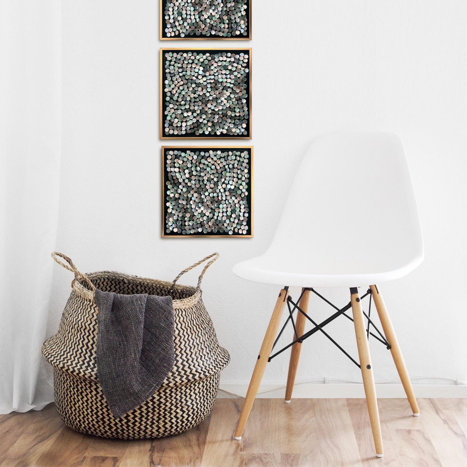 Whimsical Office Wall Decor, Dynamic Mussel Shell Kinetic Wall Art in ...