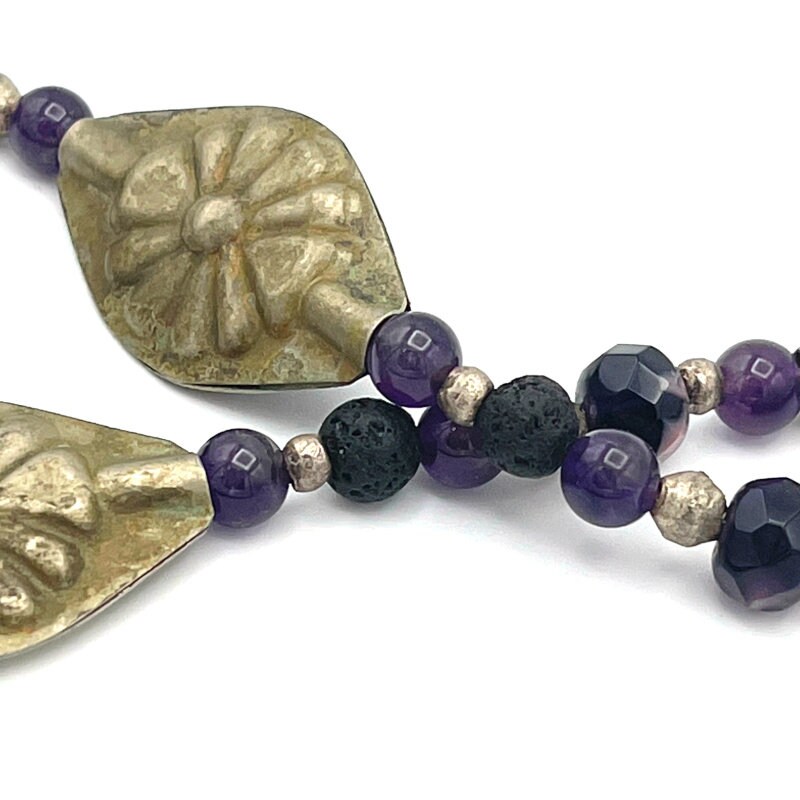 Hollow Kuchi Amulet Necklace/ Silver Prayer Tube Necklace / Vintage ...