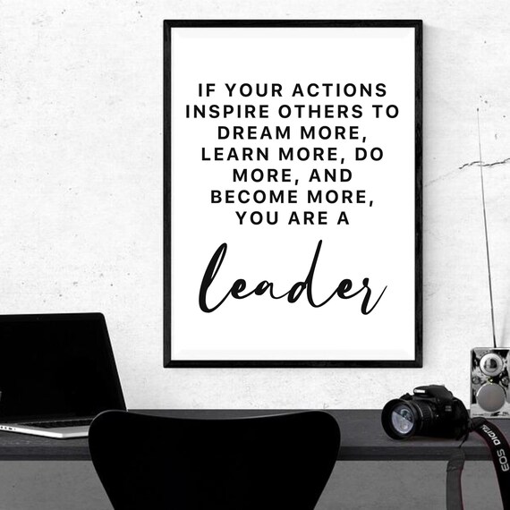 Leader Quote Print Instant Printable Download Digital Print - Etsy