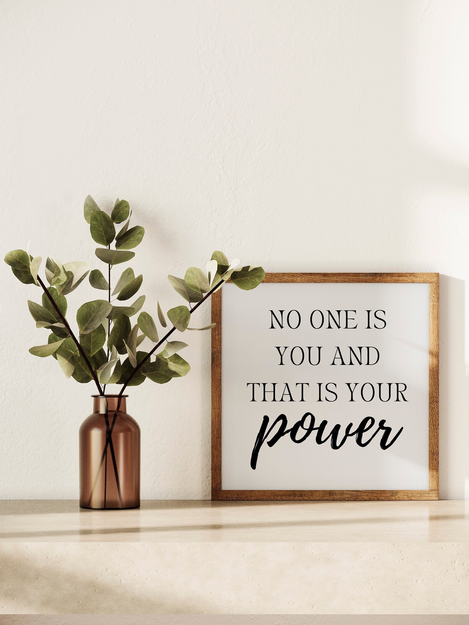 Positive Quote Art Print: No One is You (digital Download) - Etsy
