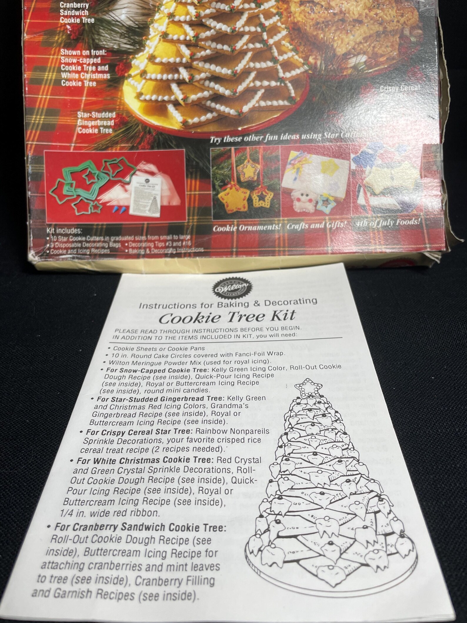 Vintage Wilton Cookie Tree Kit Star Cookie Cutters in the Original ...