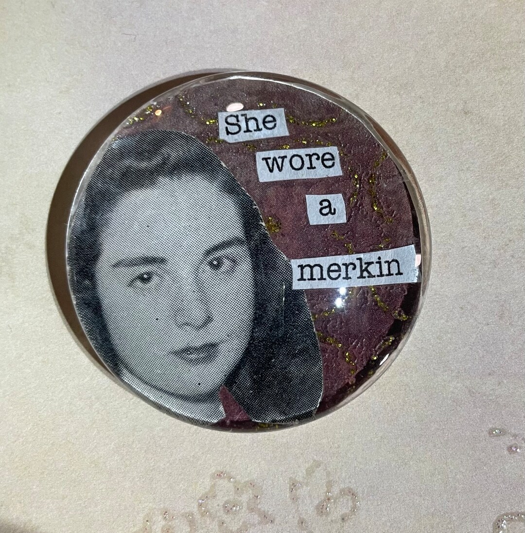 Funny Magnet: She Wore a Merkin Pubic Wig, Inappropriate Humor, One of ...
