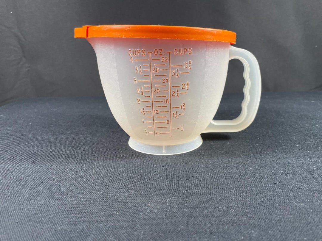 Vintage Tupperware 4 Cup Batter Bowl, With Lid, Orange, 70's 1 Litre - Etsy