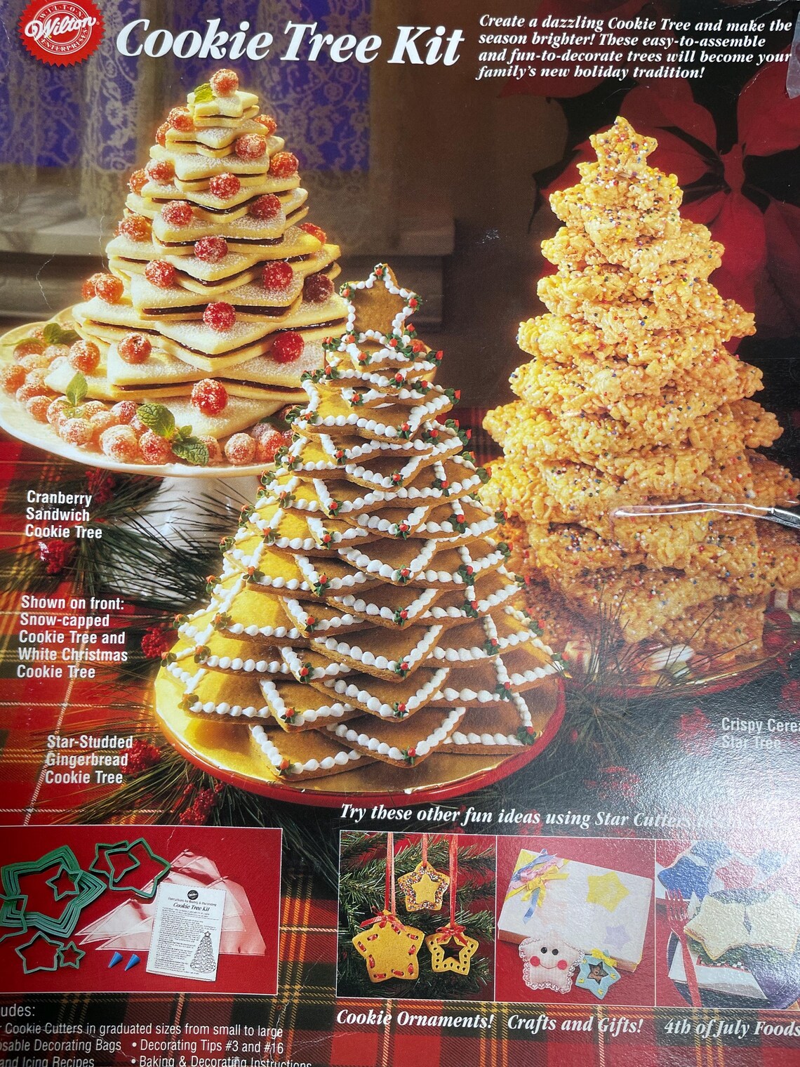 Vintage Wilton Cookie Tree Kit Star Cookie Cutters in the Original ...