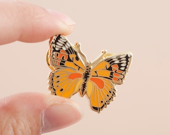 Enamel Butterfly Pin | Etsy