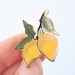 Lemons Enamel Pin | Lapel Pin | Hard Enamel Pin | Gold Enamel Pin Badge ...