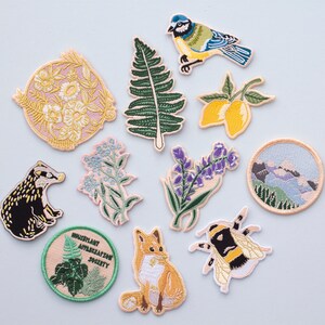 Any 2 Nature Embroidered Patches | Patch Deal | Nature Inspired ...