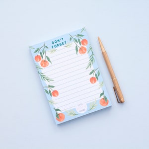 Clementine 'don't Forget' to Do List Notepad | A6 Deskpad | to Do List ...