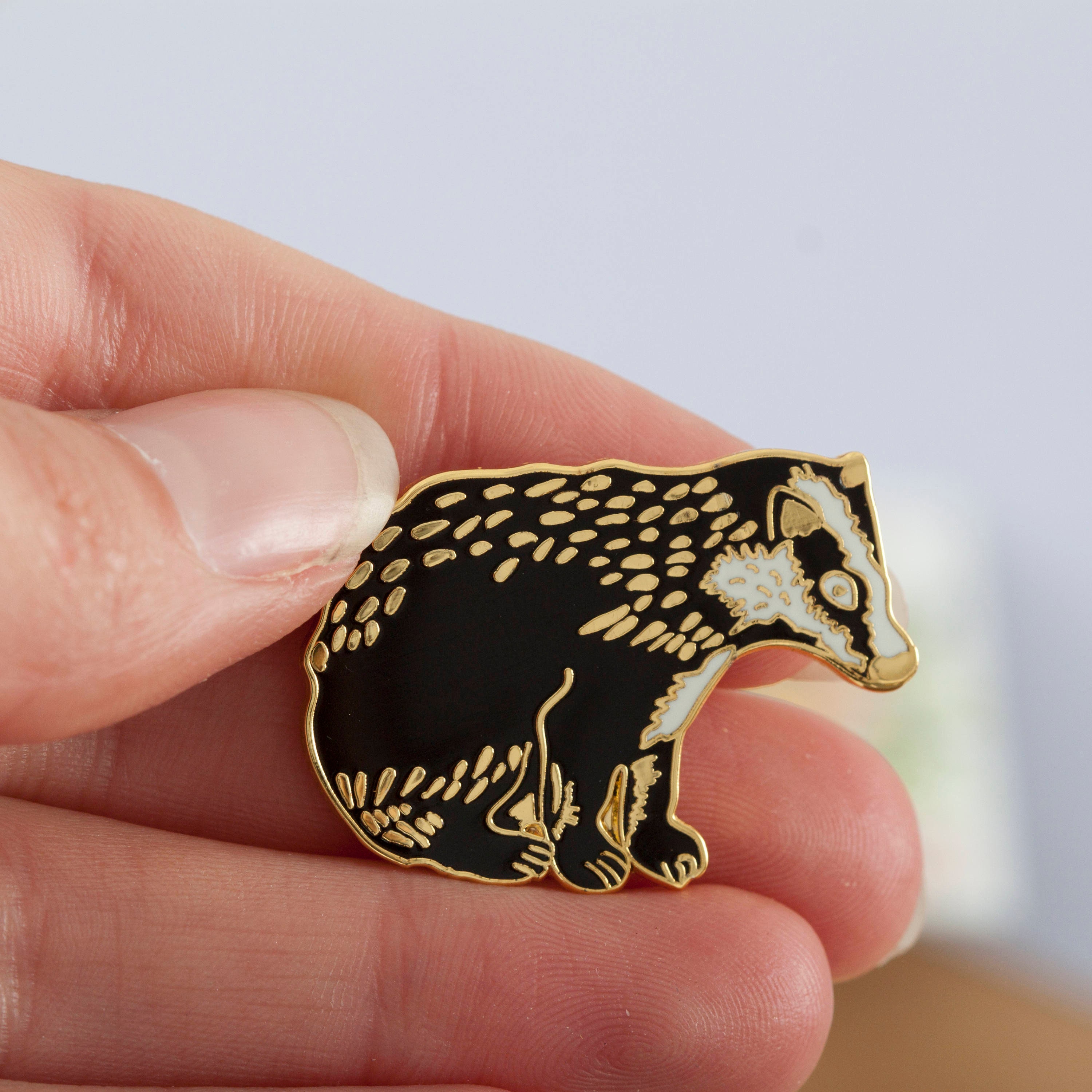 British Badger Enamel Pin Pin Badge Hard Enamel Pin Gold - Etsy Canada