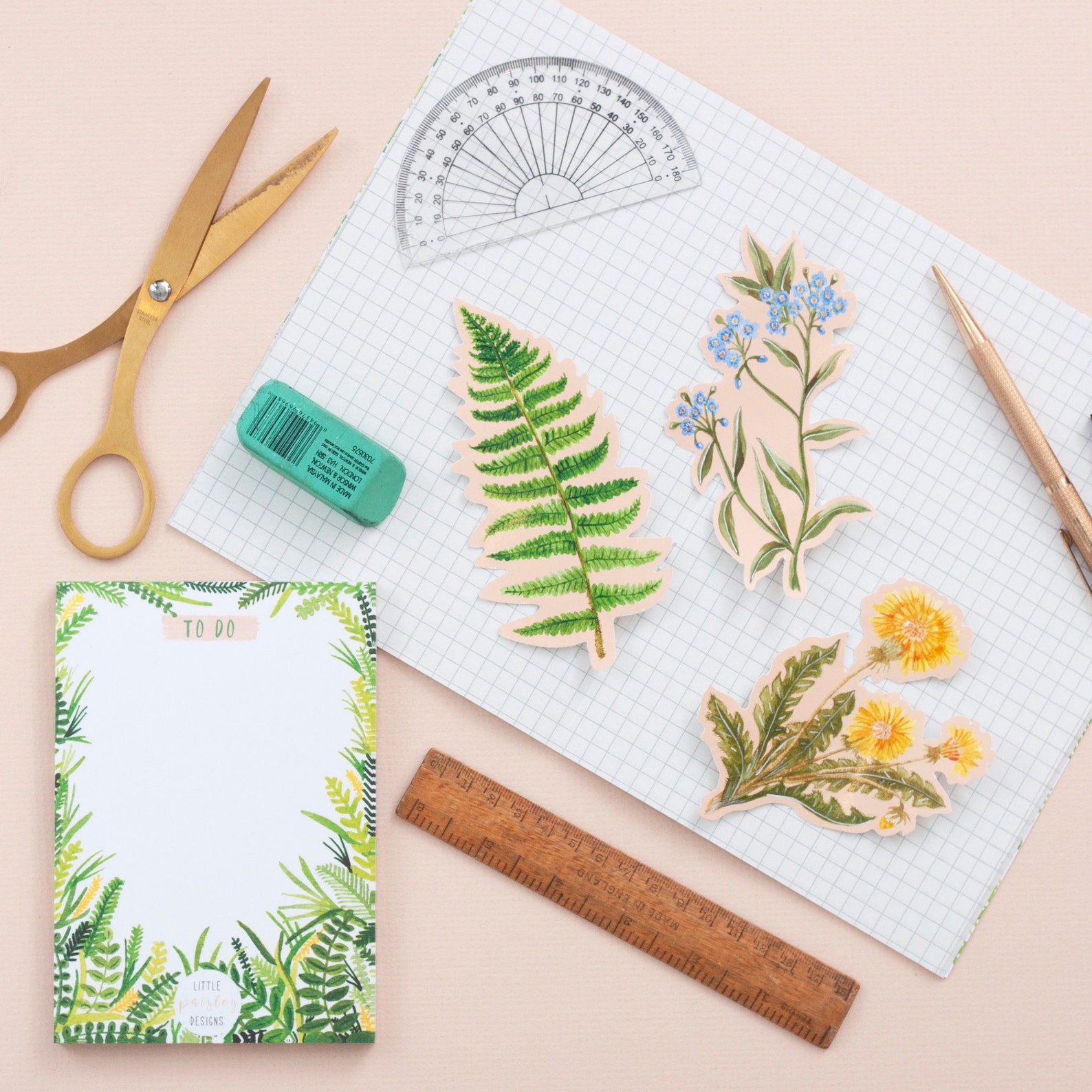Wildflower Vinyl Sticker Pack | Watercolour Flower Stickers | Dandelion ...