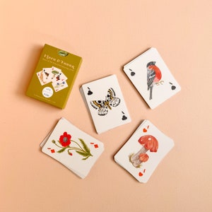 Flora & Fauna Playing Card Pack | Deck of 54 Cards | British Nature ...