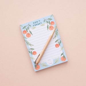 Clementine 'don't Forget' to Do List Notepad | A6 Deskpad | to Do List ...