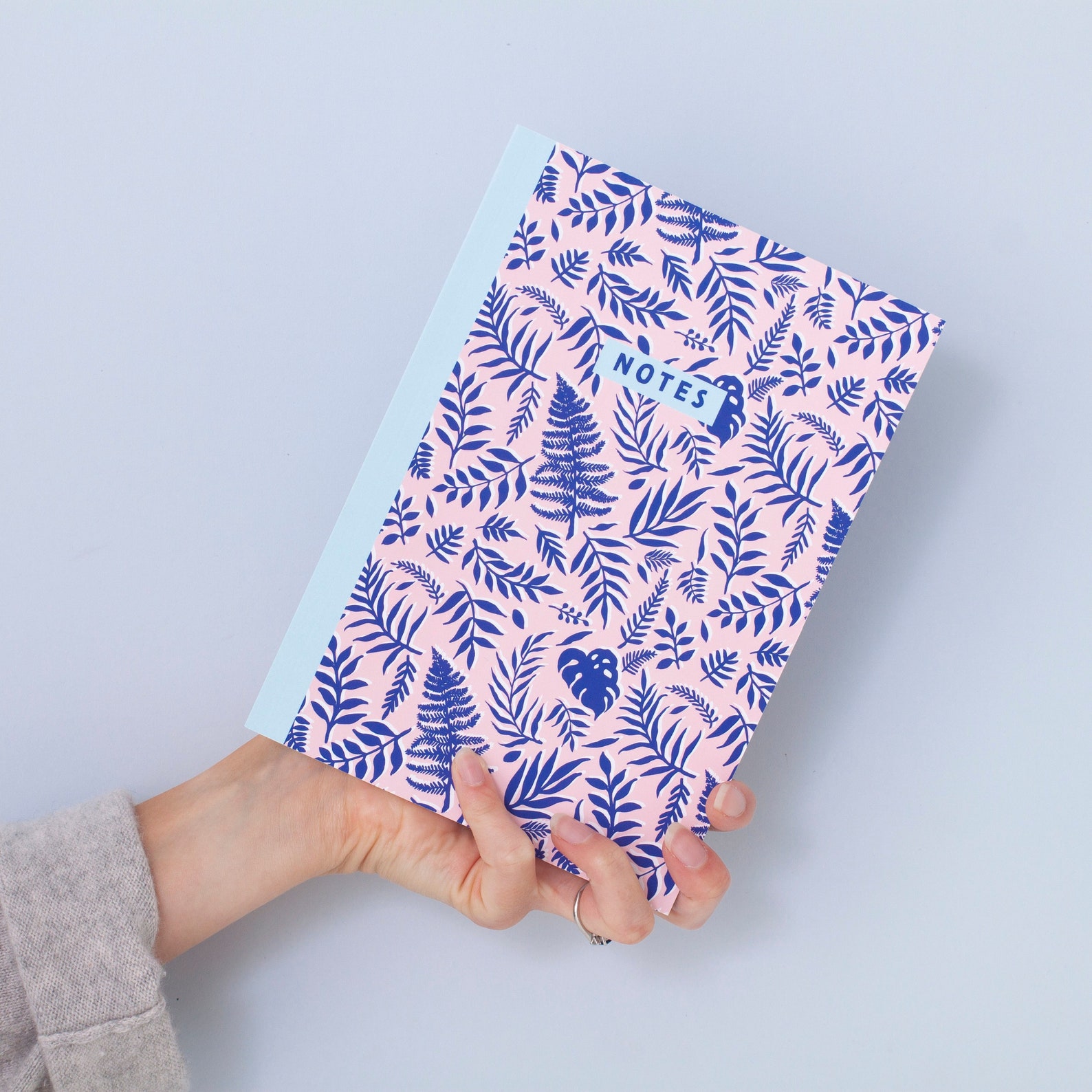 Blue Leaf Pattern Journal Notebook A5 100 Page Journal - Etsy
