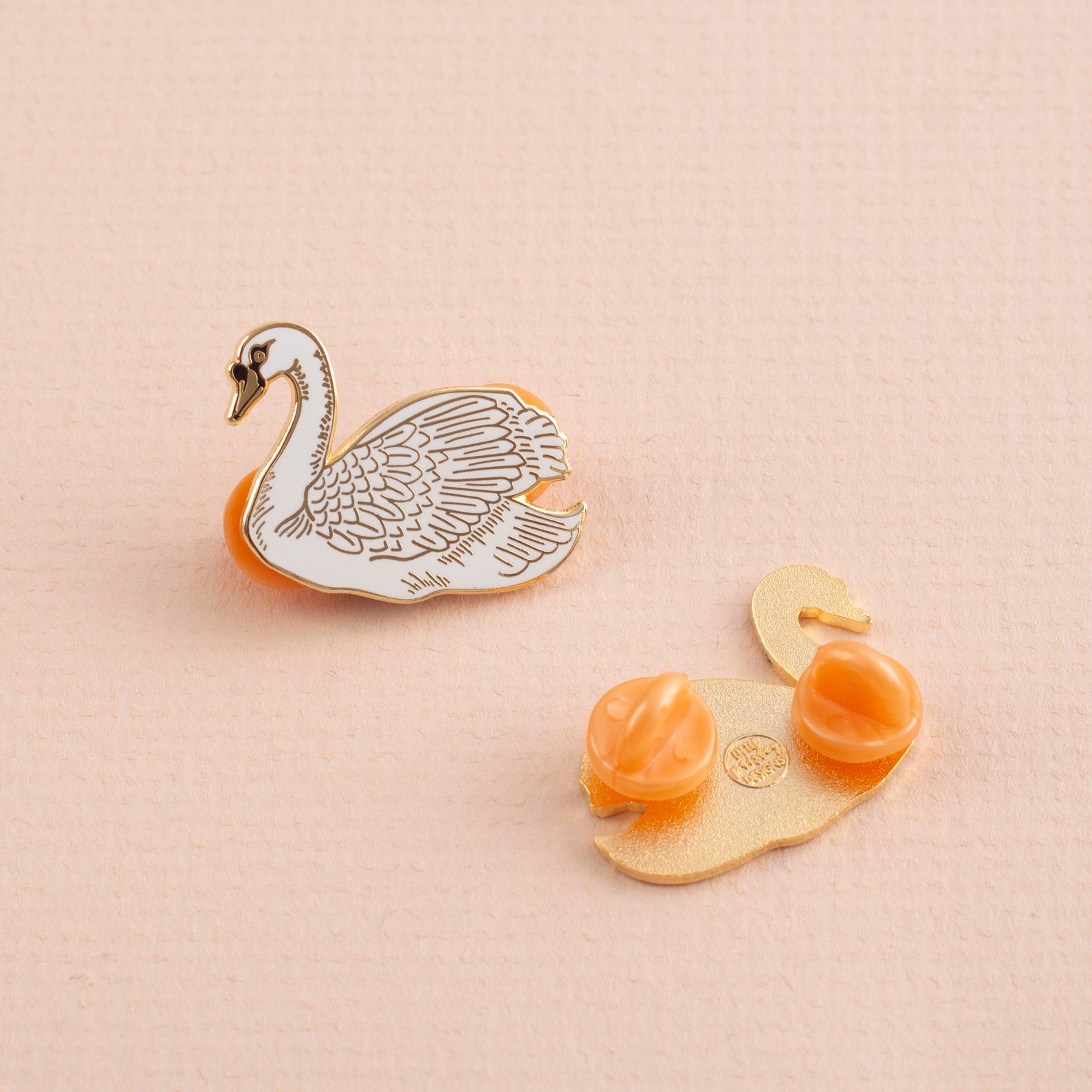 Mute Swan Enamel Pin | Pin Badge | Hard Enamel Pin | Gold Enamel Pin ...
