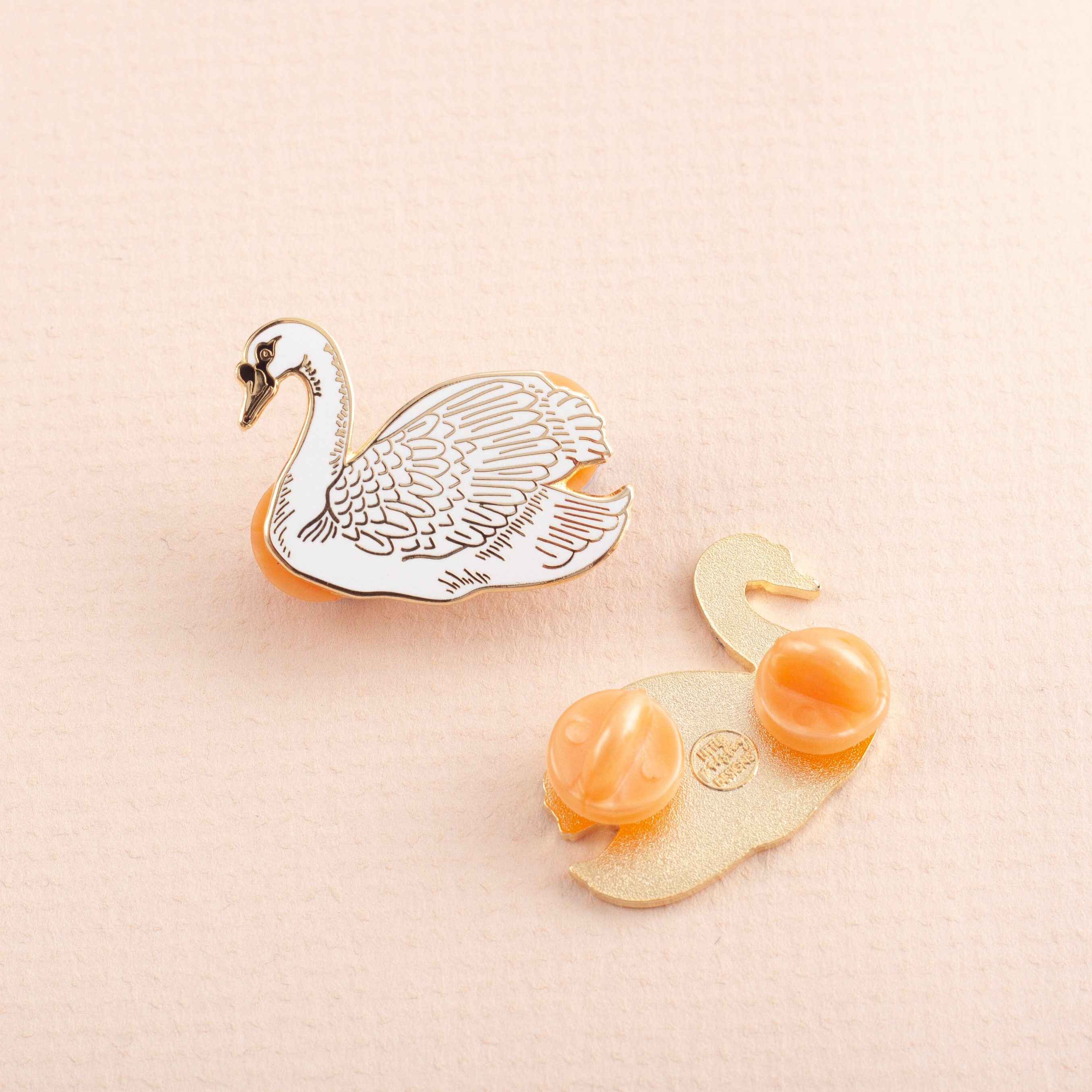 Mute Swan Enamel Pin Pin Badge Hard Enamel Pin Gold - Etsy UK