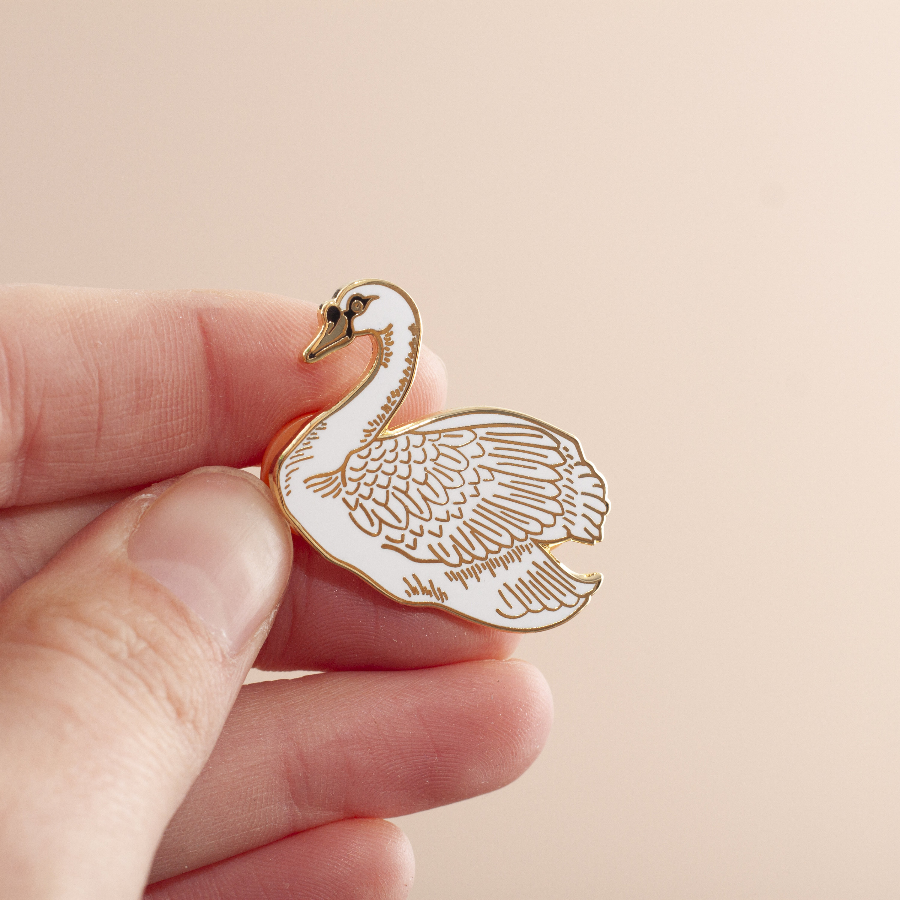 Mute Swan Enamel Pin Pin Badge Hard Enamel Pin Gold - Etsy UK