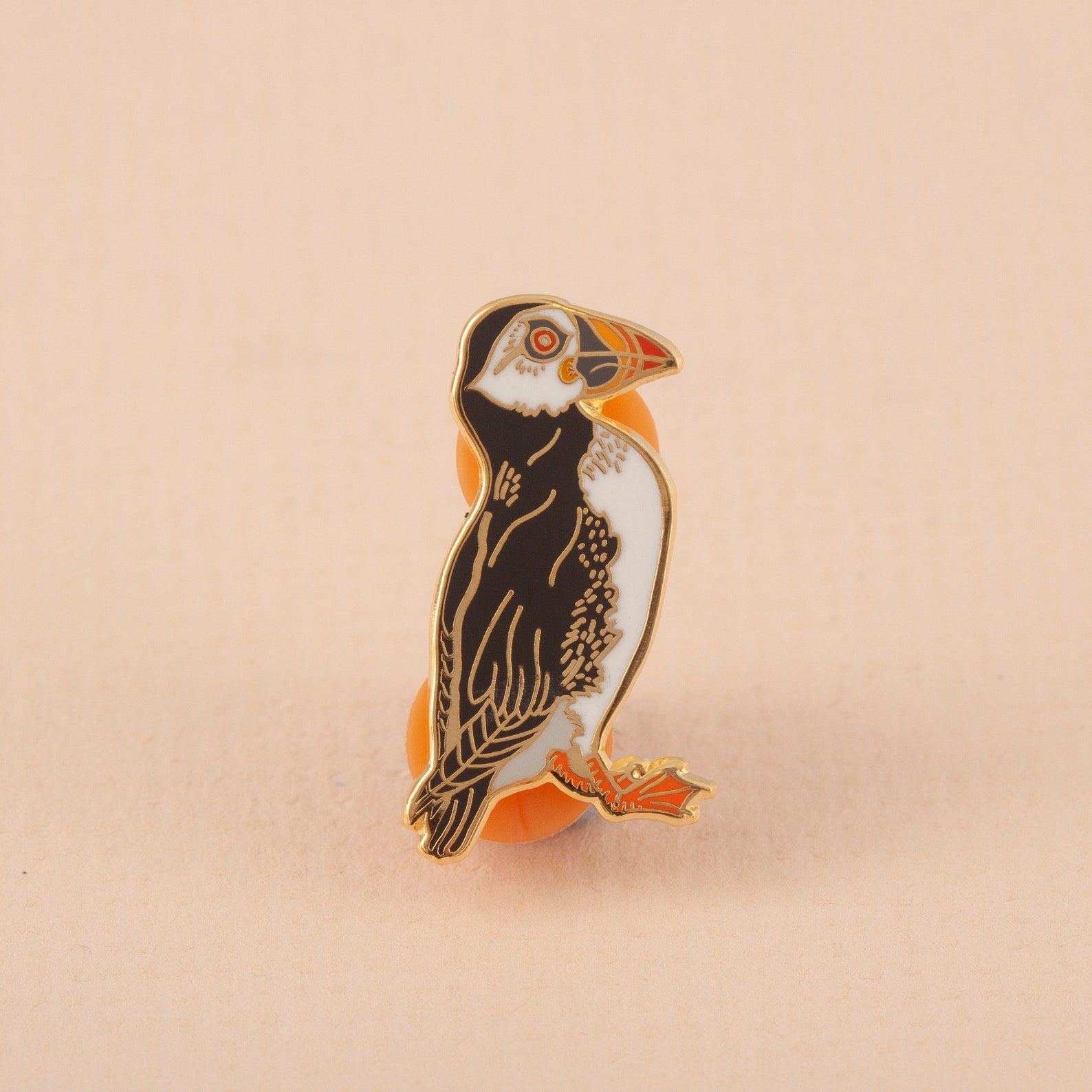 Puffin Enamel Pin | Pin Badge | Hard Enamel Pin | Gold Enamel Pin ...