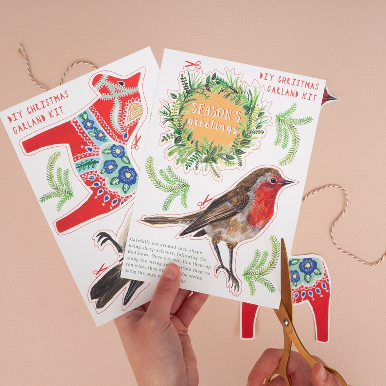 Christmas DIY Garland Kit Make Your Own Christmas Garland - Etsy