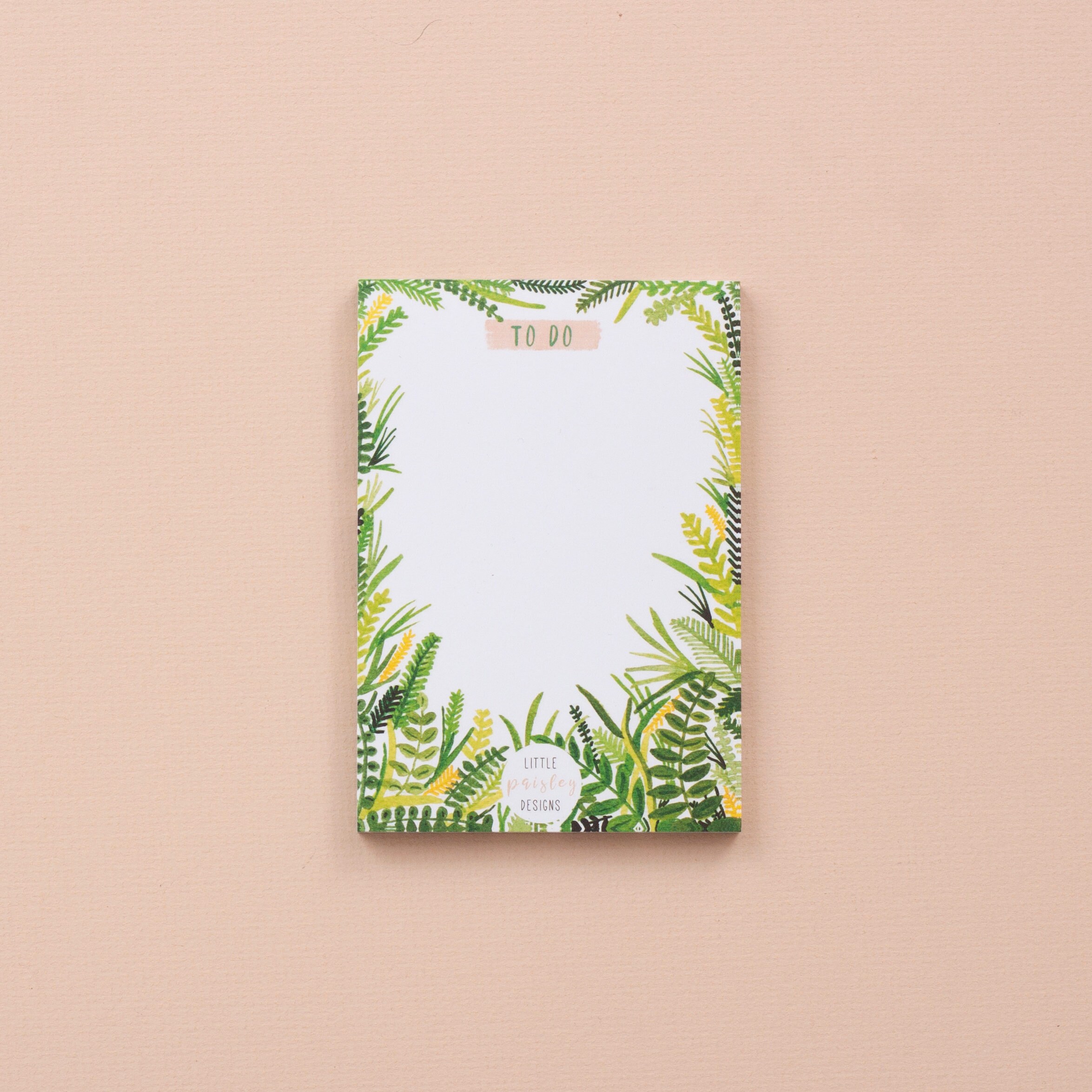 To Do List Notepad | Foliage Pattern | Leaf Print | to Do List ...