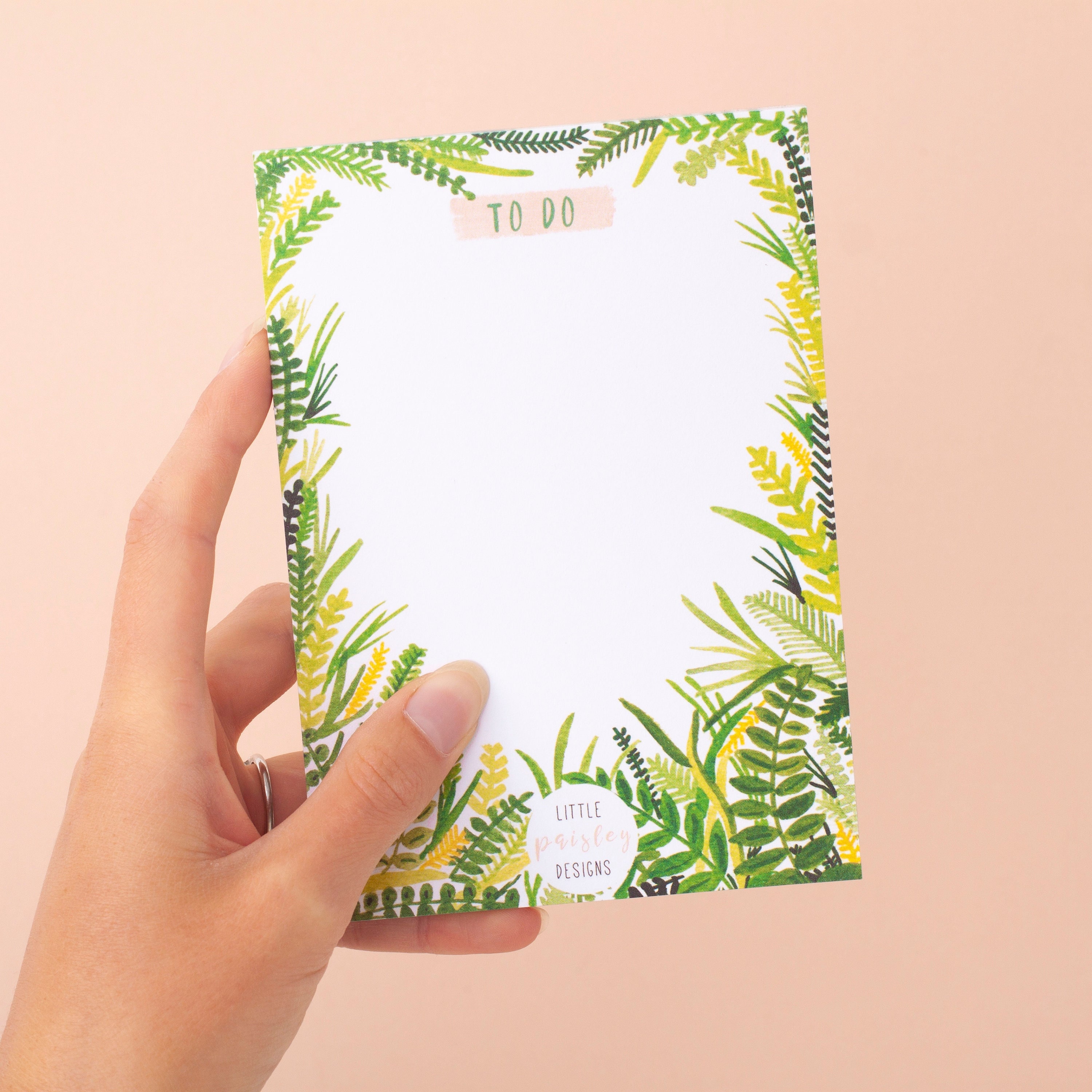 To Do List Notepad | Foliage Pattern | Leaf Print | to Do List ...