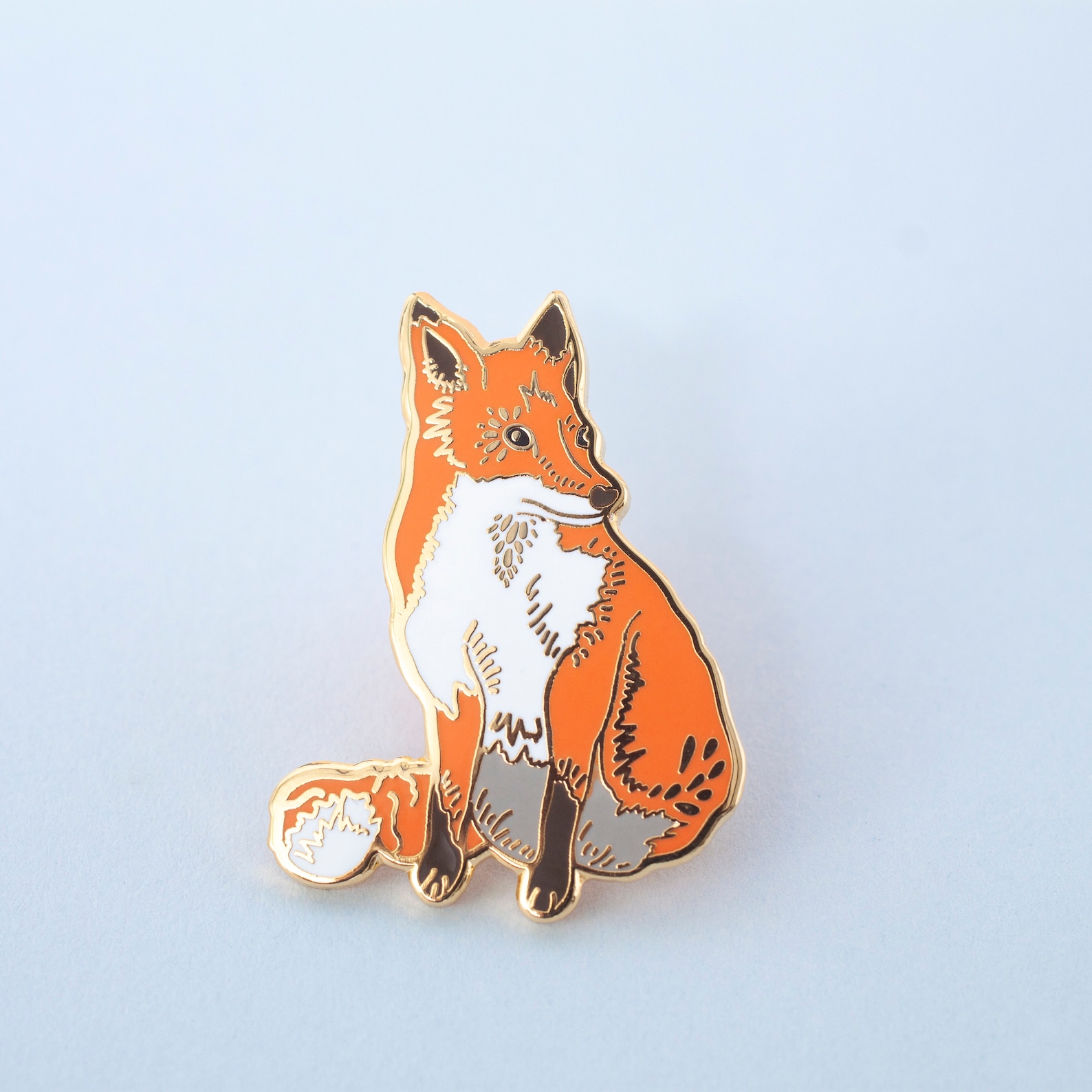 Fox Enamel Pin Pin Badge Hard Enamel Pin Gold Enamel Pin | Etsy