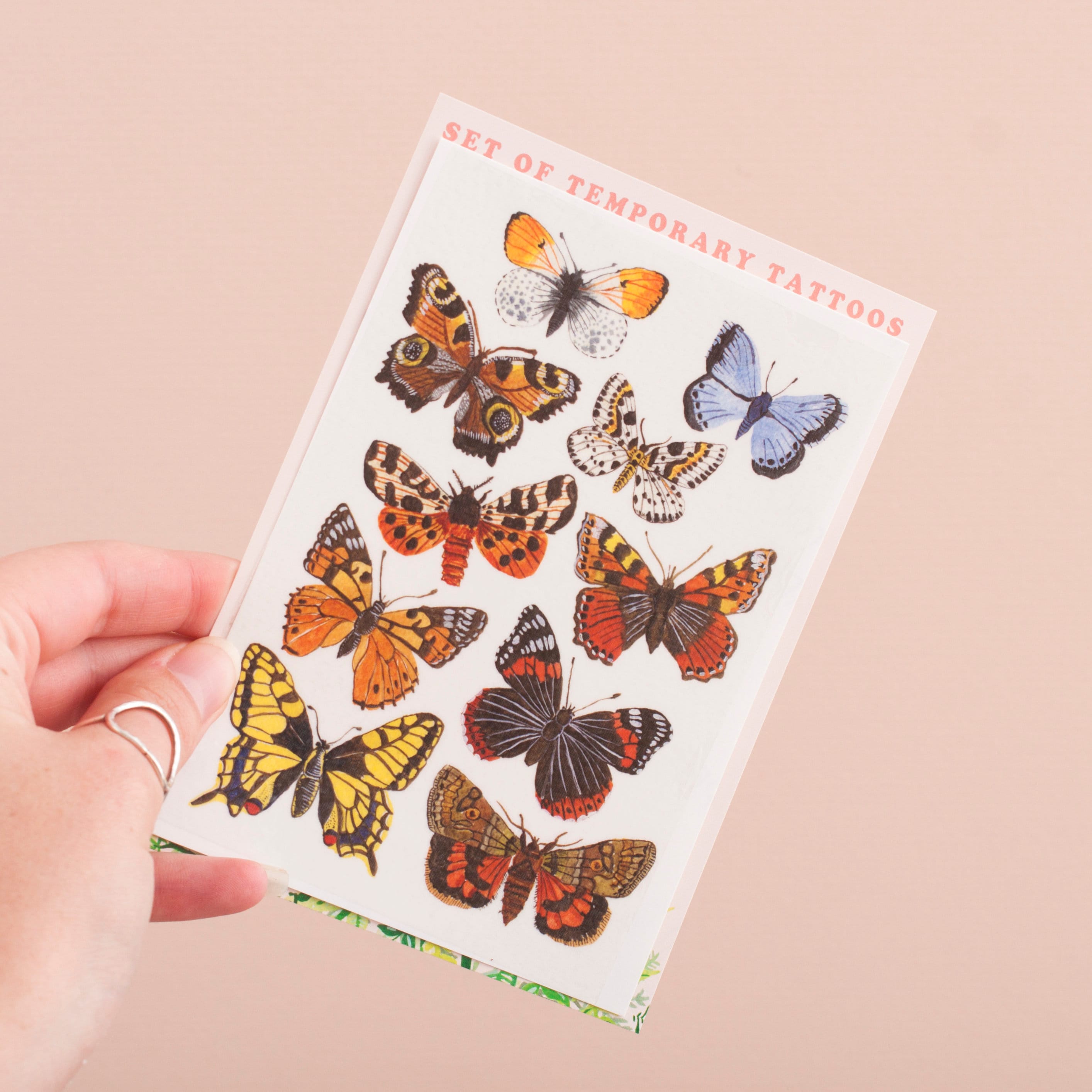 Butterfly & Moth Temporary Tattoos Temporary Tattoo Set | Etsy