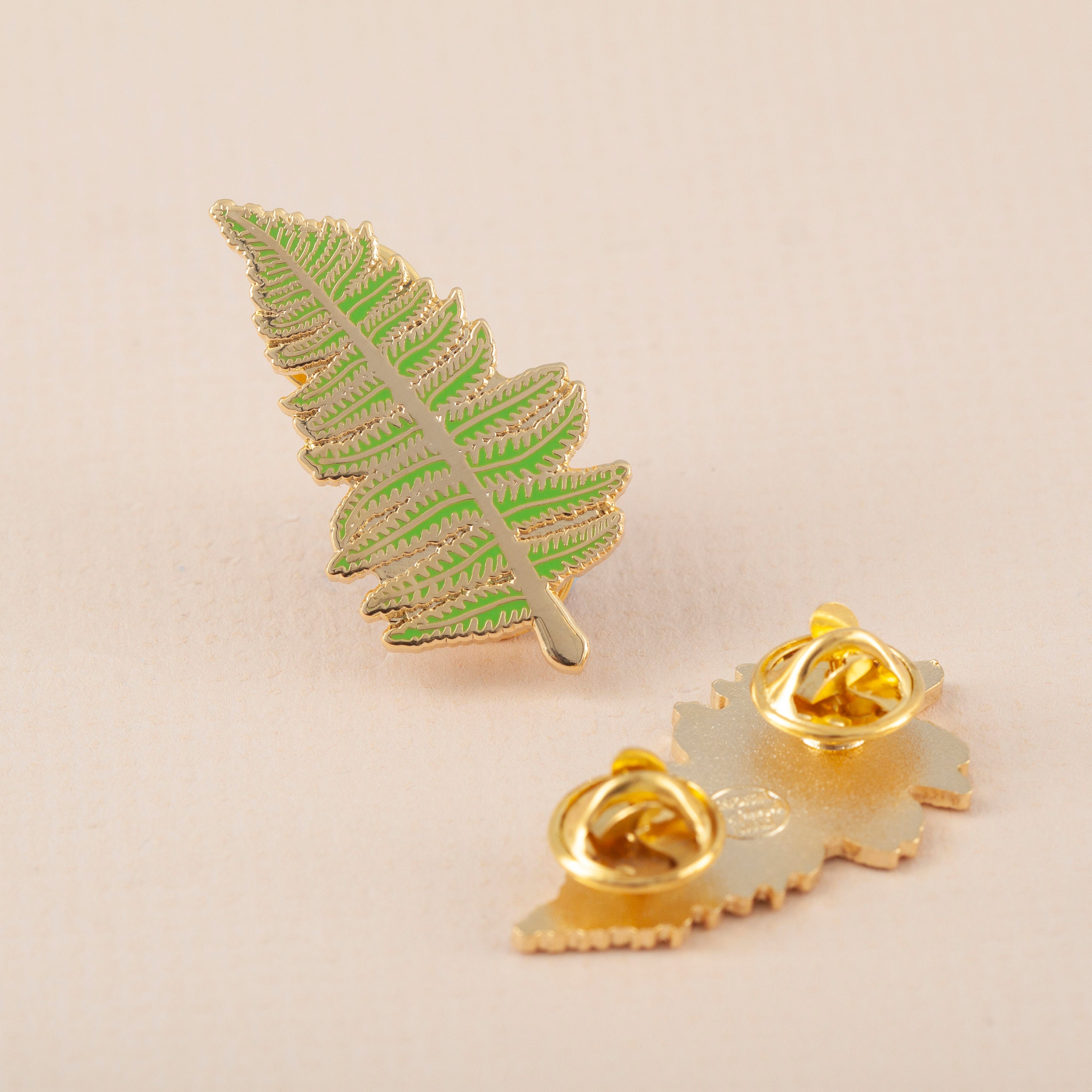 Fern Enamel Pin | Plant Lapel Pin | Hard Enamel Pin | Gold Enamel Pin ...