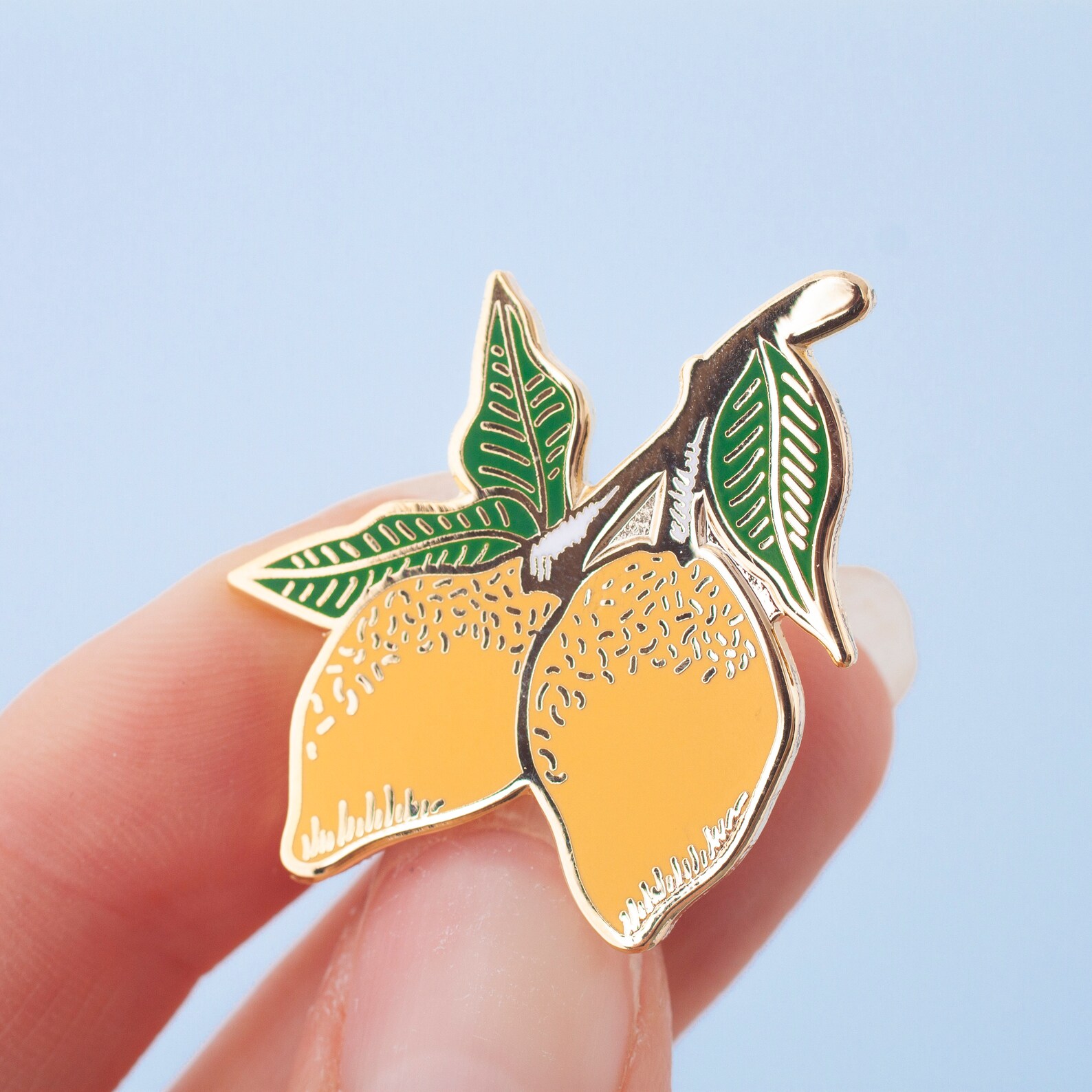 Lemons Enamel Pin Lapel Pin Hard Enamel Pin Gold Enamel | Etsy