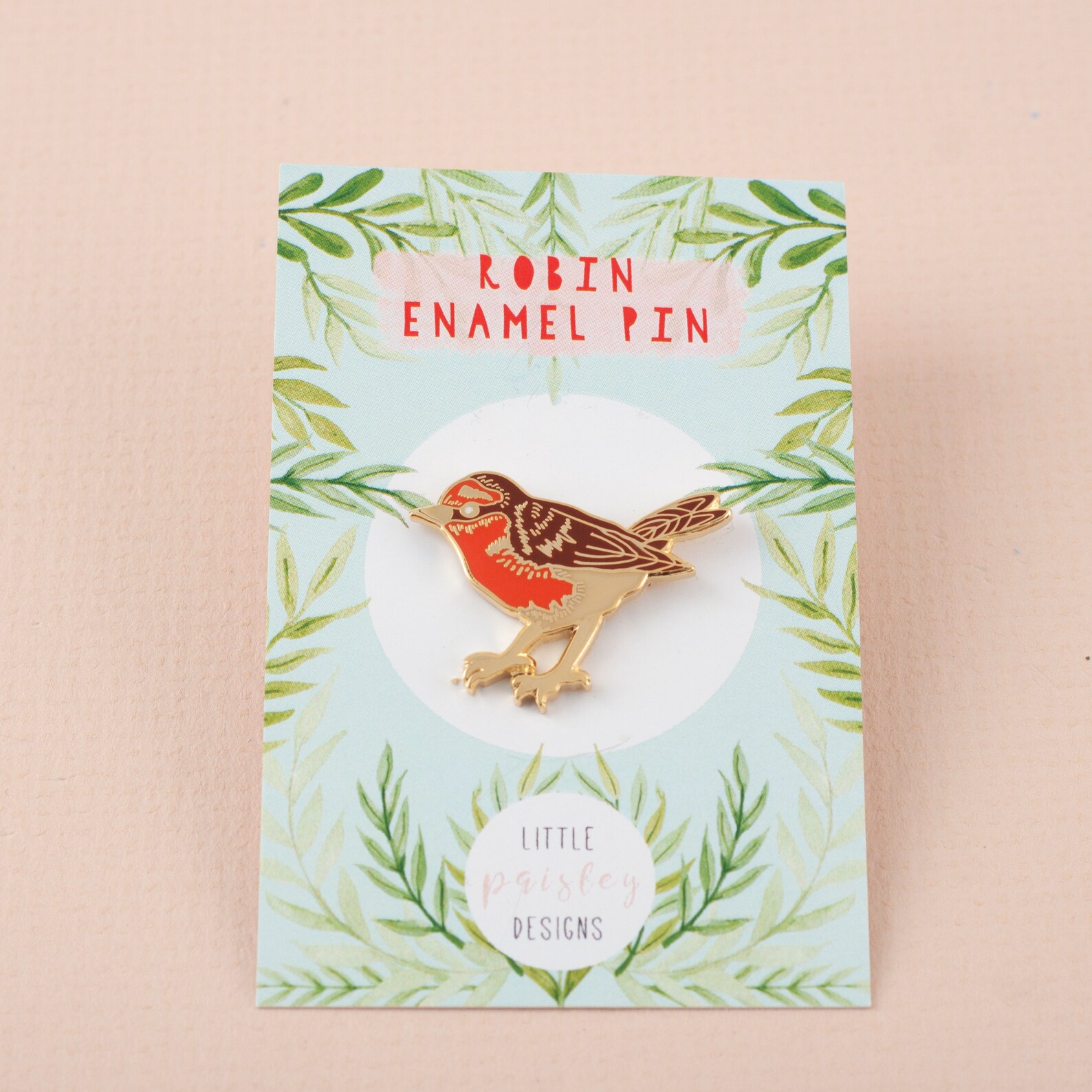 Robin Bird Enamel Pin Pin Badge Hard Enamel Pin Gold - Etsy UK