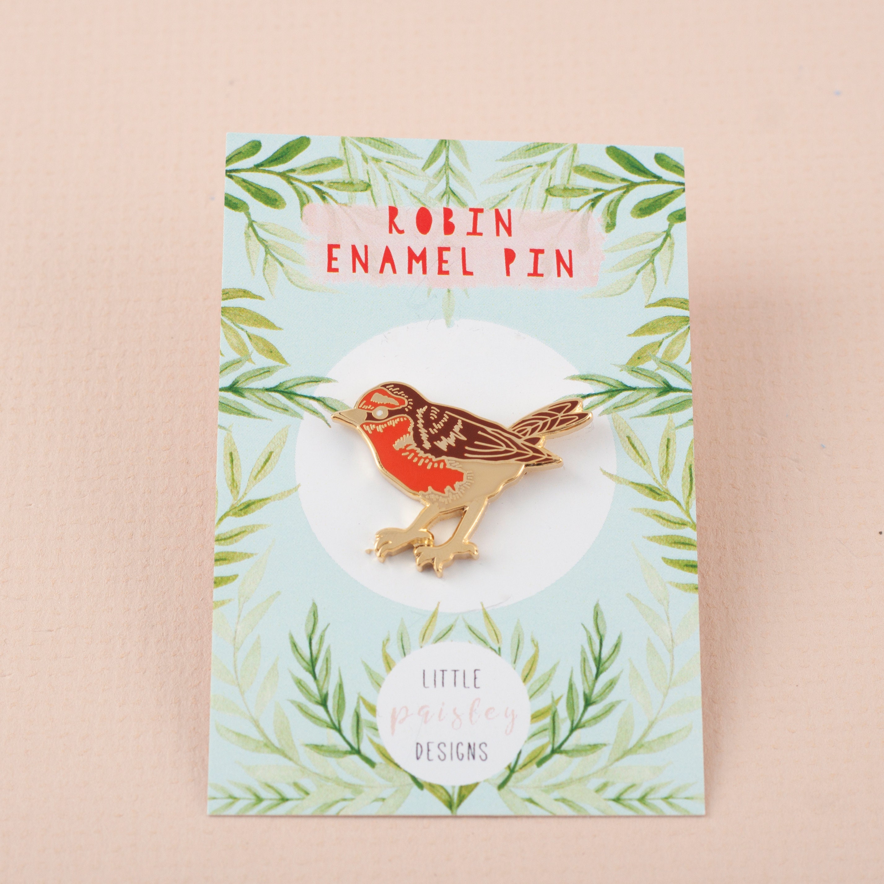 Robin Bird Enamel Pin Pin Badge Hard Enamel Pin Gold - Etsy UK