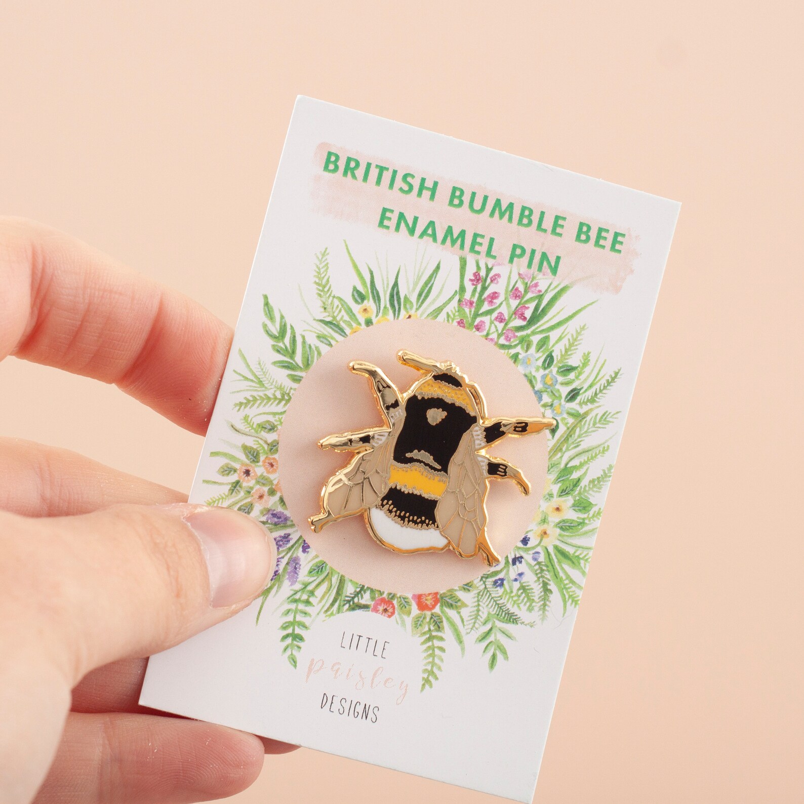 British Bee Enamel Pin Pin Badge Hard Enamel Pin Gold - Etsy