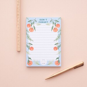 Clementine 'don't Forget' to Do List Notepad | A6 Deskpad | to Do List ...