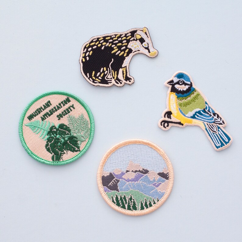 Any 2 Nature Embroidered Patches Patch Deal Nature | Etsy