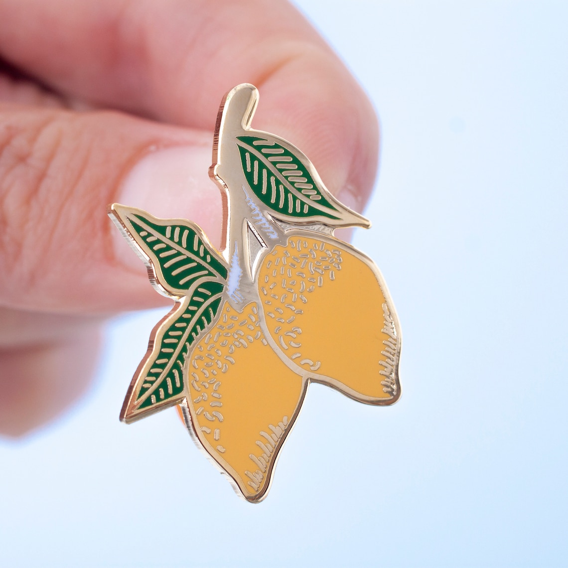 Lemons Enamel Pin Lapel Pin Hard Enamel Pin Gold Enamel | Etsy
