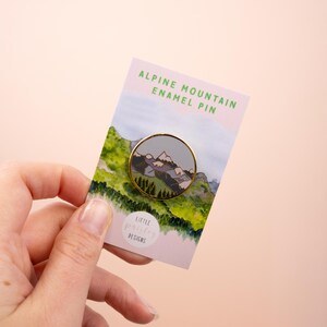 Mountains Enamel Pin | Pin Badge | Hard Enamel Pin | Gold Enamel Lapel ...