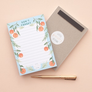 Clementine 'don't Forget' to Do List Notepad | A6 Deskpad | to Do List ...