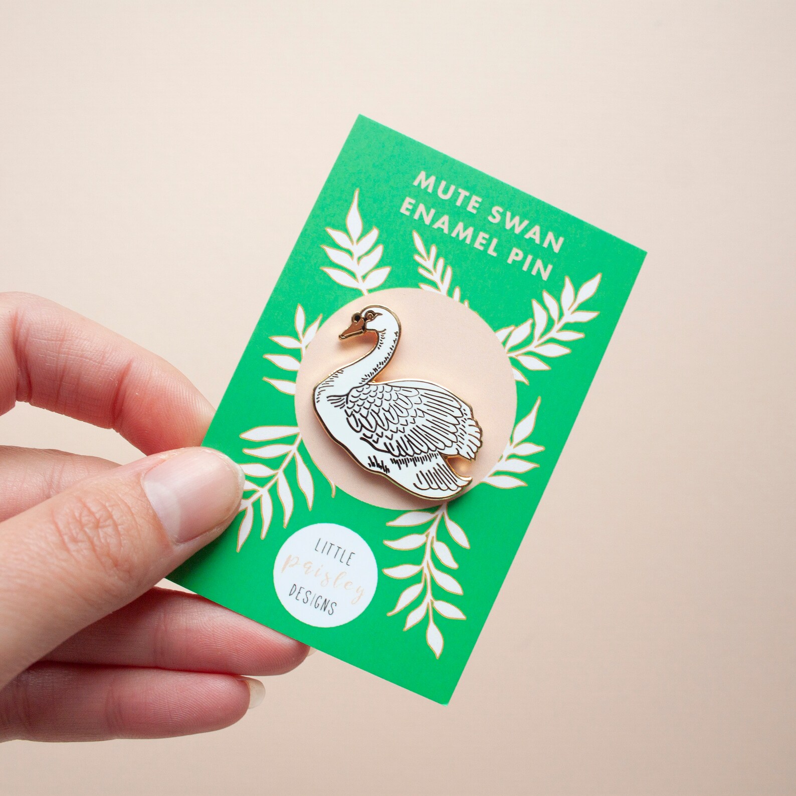 Mute Swan Enamel Pin | Pin Badge | Hard Enamel Pin | Gold Enamel Pin ...
