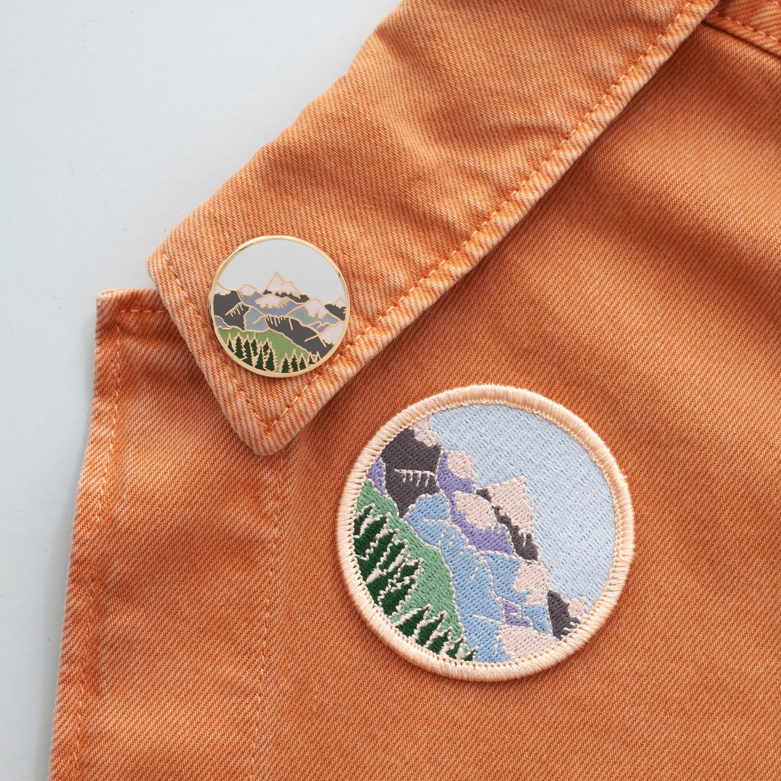 Patch & Pin Deal Matching Pin and Embroidered Patch - Etsy UK