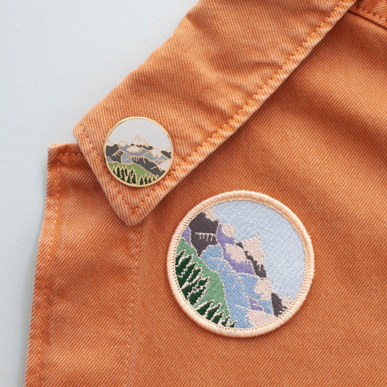 Patch & Pin Deal Matching Pin and Embroidered Patch - Etsy UK