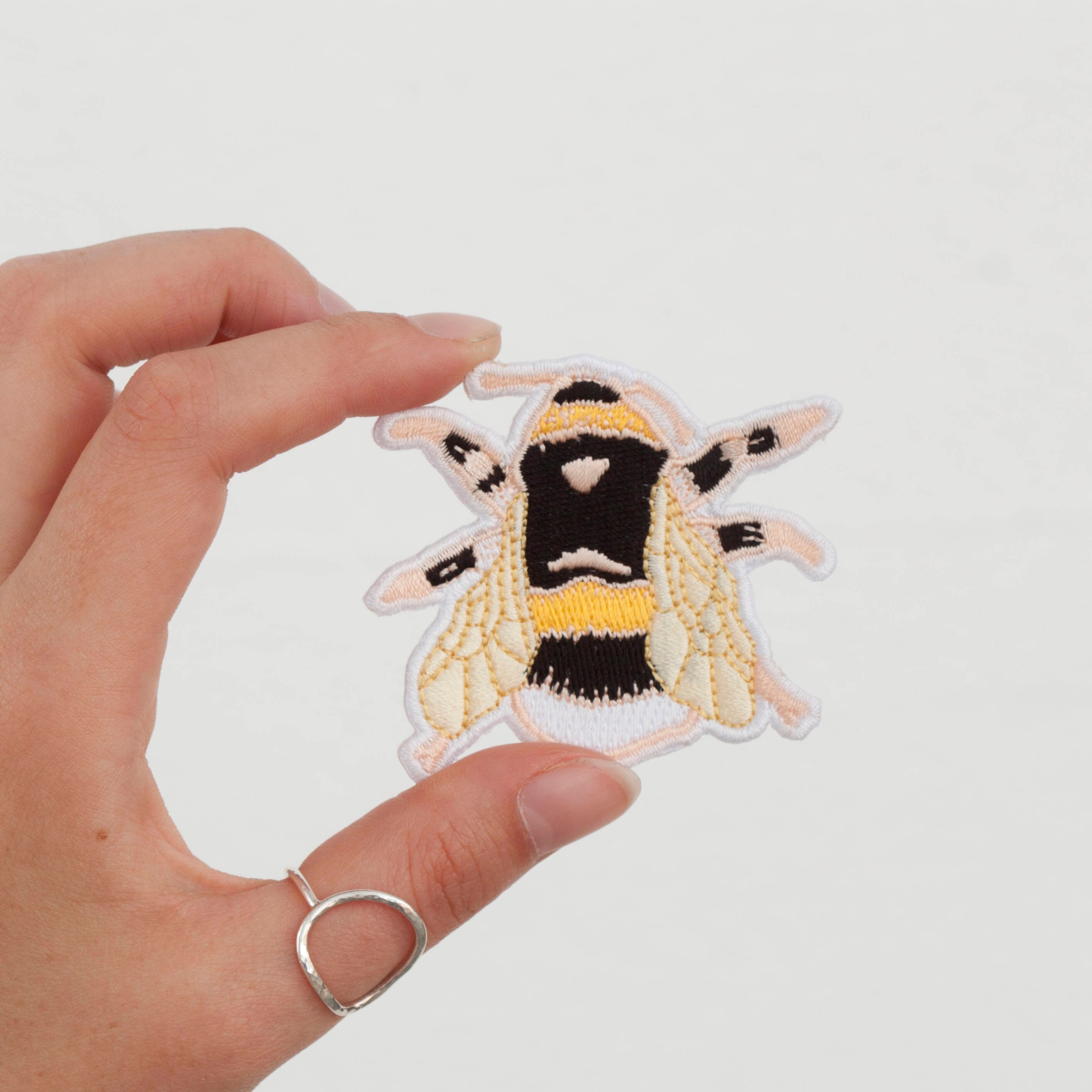 British Bee Embroidered Iron-on Patch Embroidered Badge | Etsy