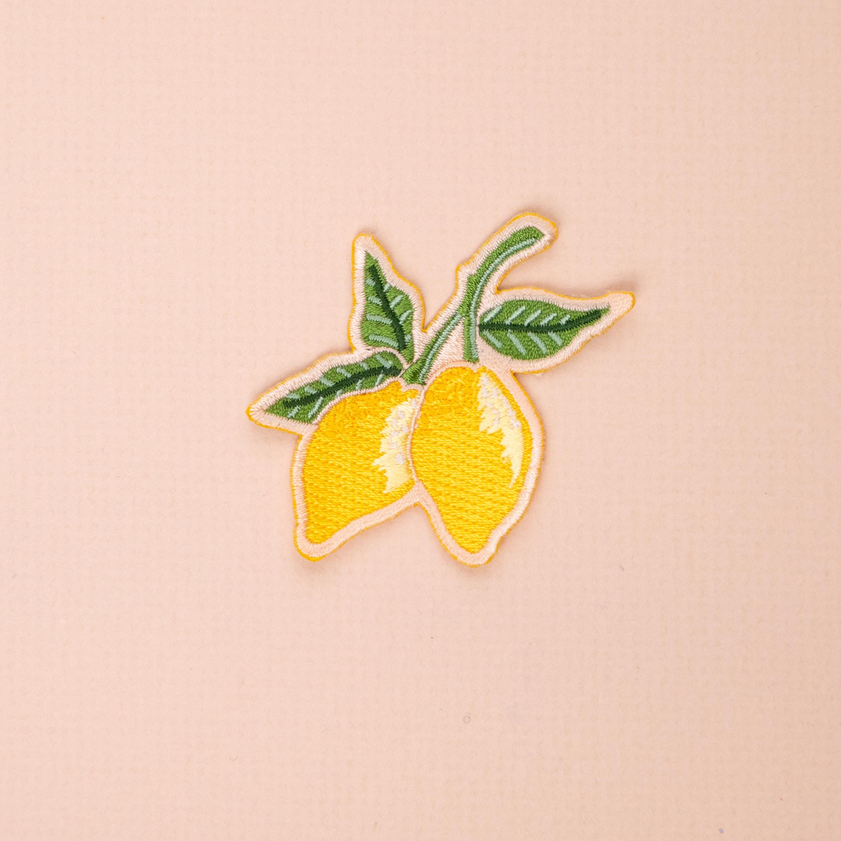 Lemons Embroidered Iron-on Patch | Nature Patch | Lemon Patch | Lemon ...