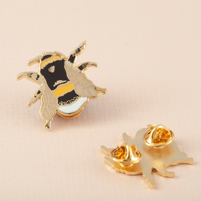 British Bee Enamel Pin Pin Badge Hard Enamel Pin Gold - Etsy