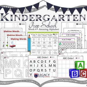 Kindergarten Homeschool Curriculum Set W/ Lesson Plans, Kinder ...