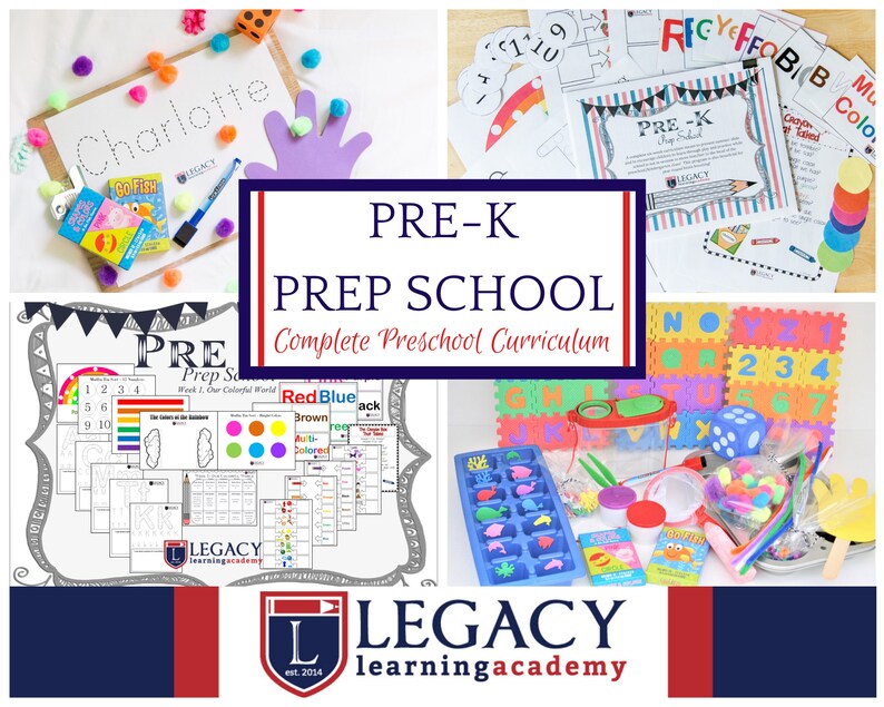 Homeschool Preschool Curriculum Kit With Pre K Toddler Etsy Homeschool Preschool Curriculum Kit With Pre K Toddler Etsy