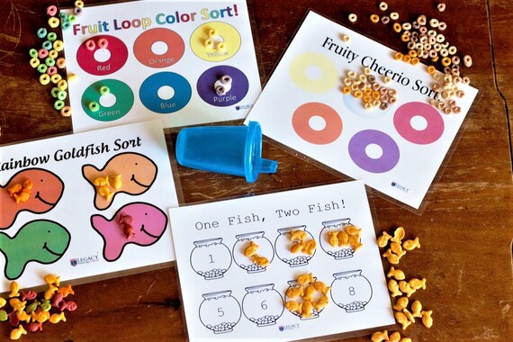 Preschool Color Matching & Counting Materials Learning | Etsy
