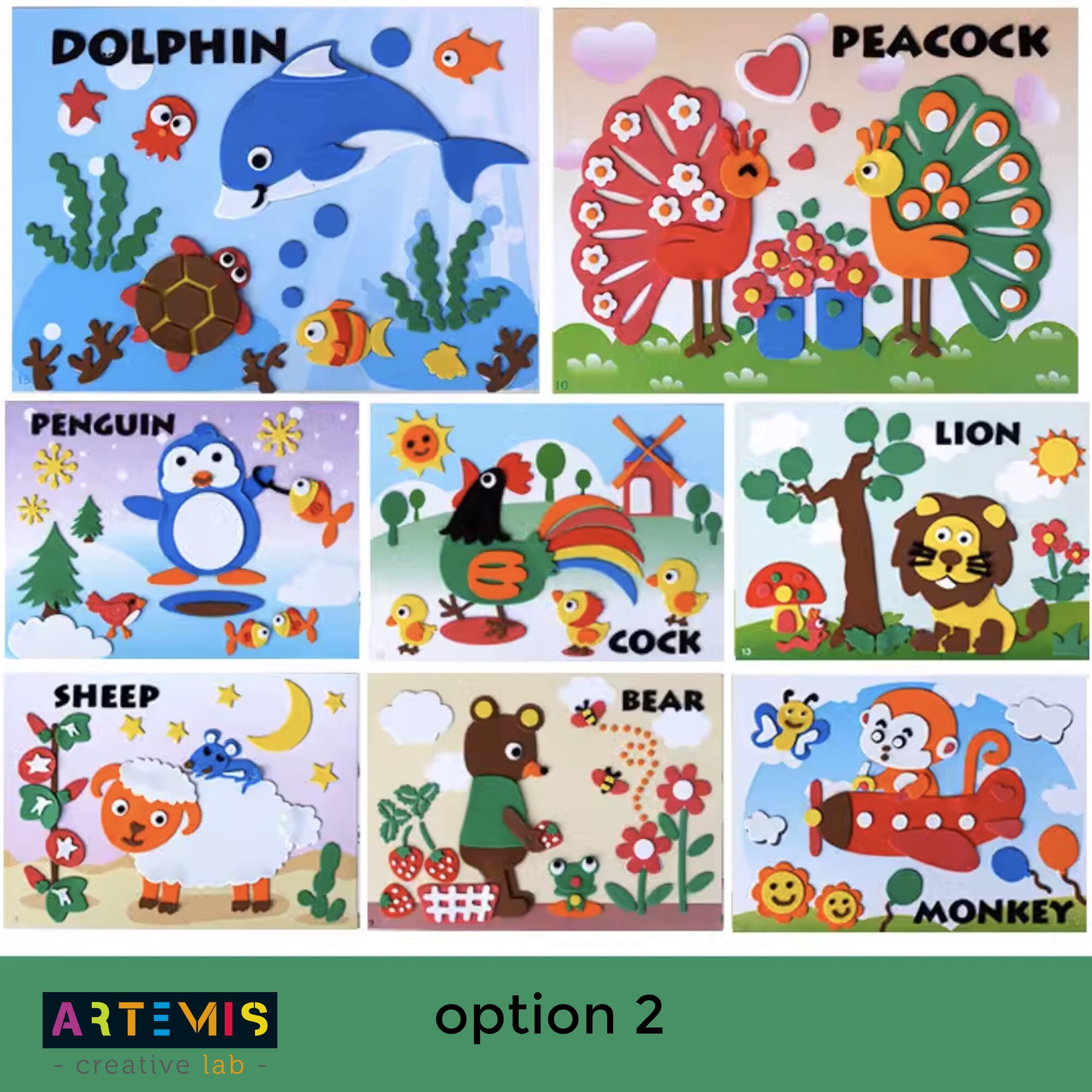 3D EVA Foam Sticker Puzzle Game DIY Cartoon Learning Education Toys for ...